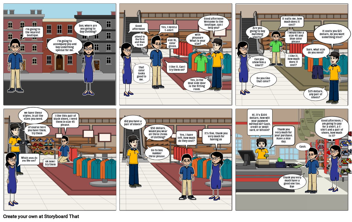 Unidad 1 - Actividad 2 - Vamos de Compras Storyboard