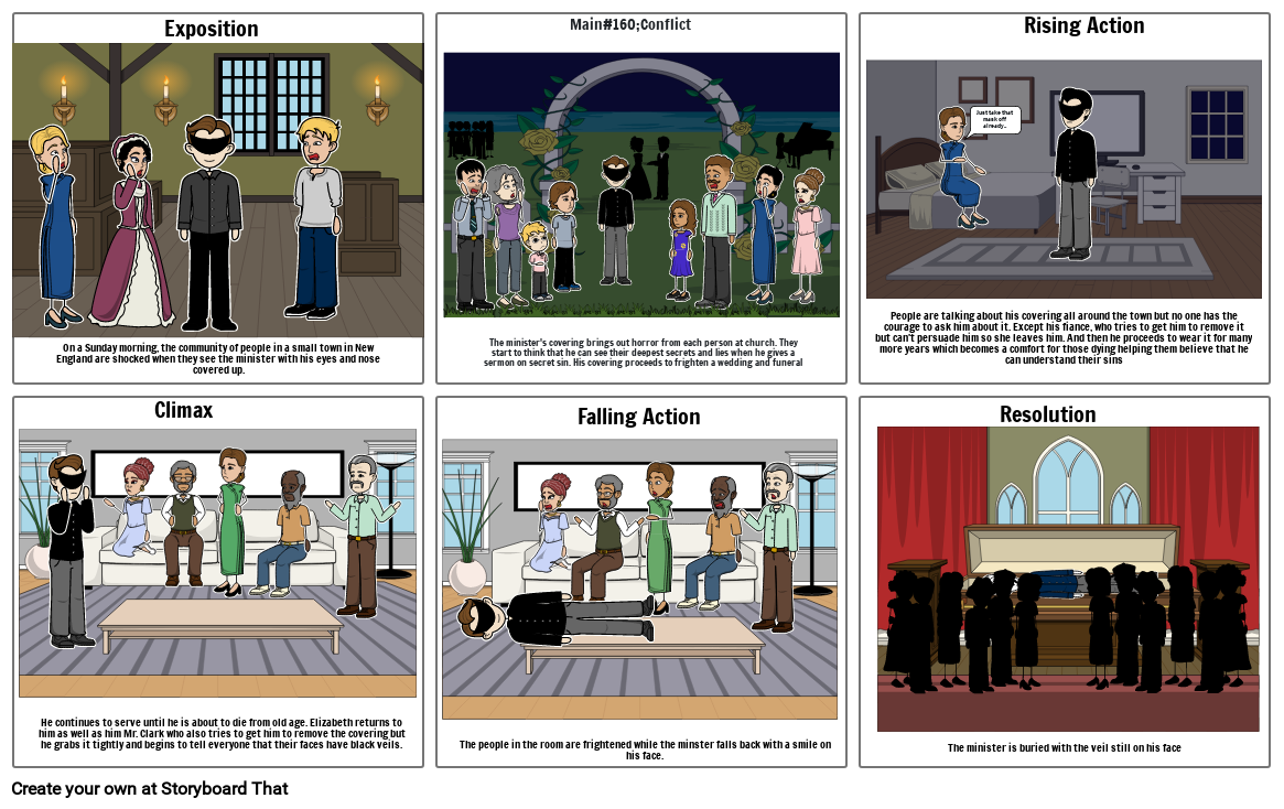 Minister's Black Veil Storyboard by 0b7b5ff7