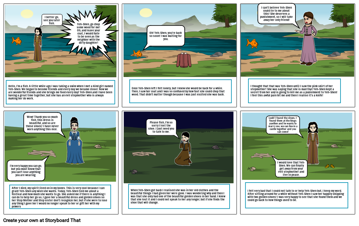 Yeh-Shen Storyboard por 0b987536