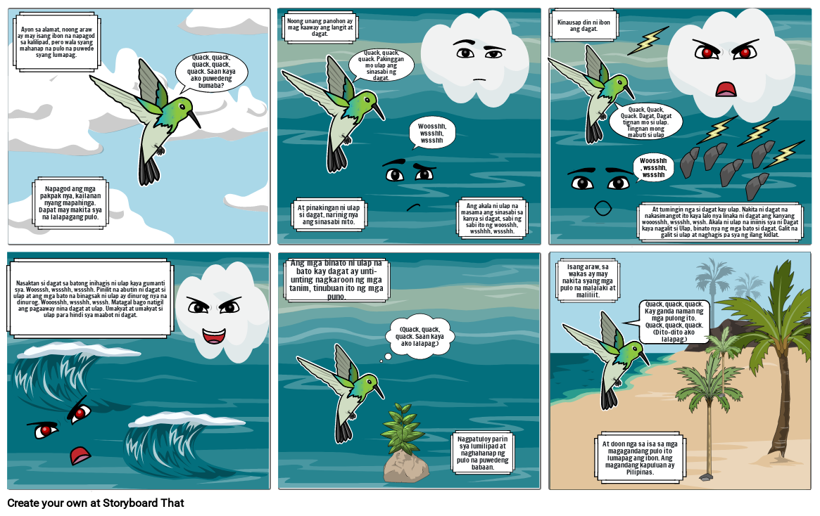 Nang Mag-away ang Langit at Dagat Storyboard by 0bbc1e3e