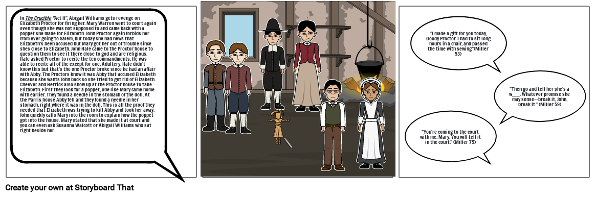 The Crucible Act II Storyboard par 0c4ba0d6