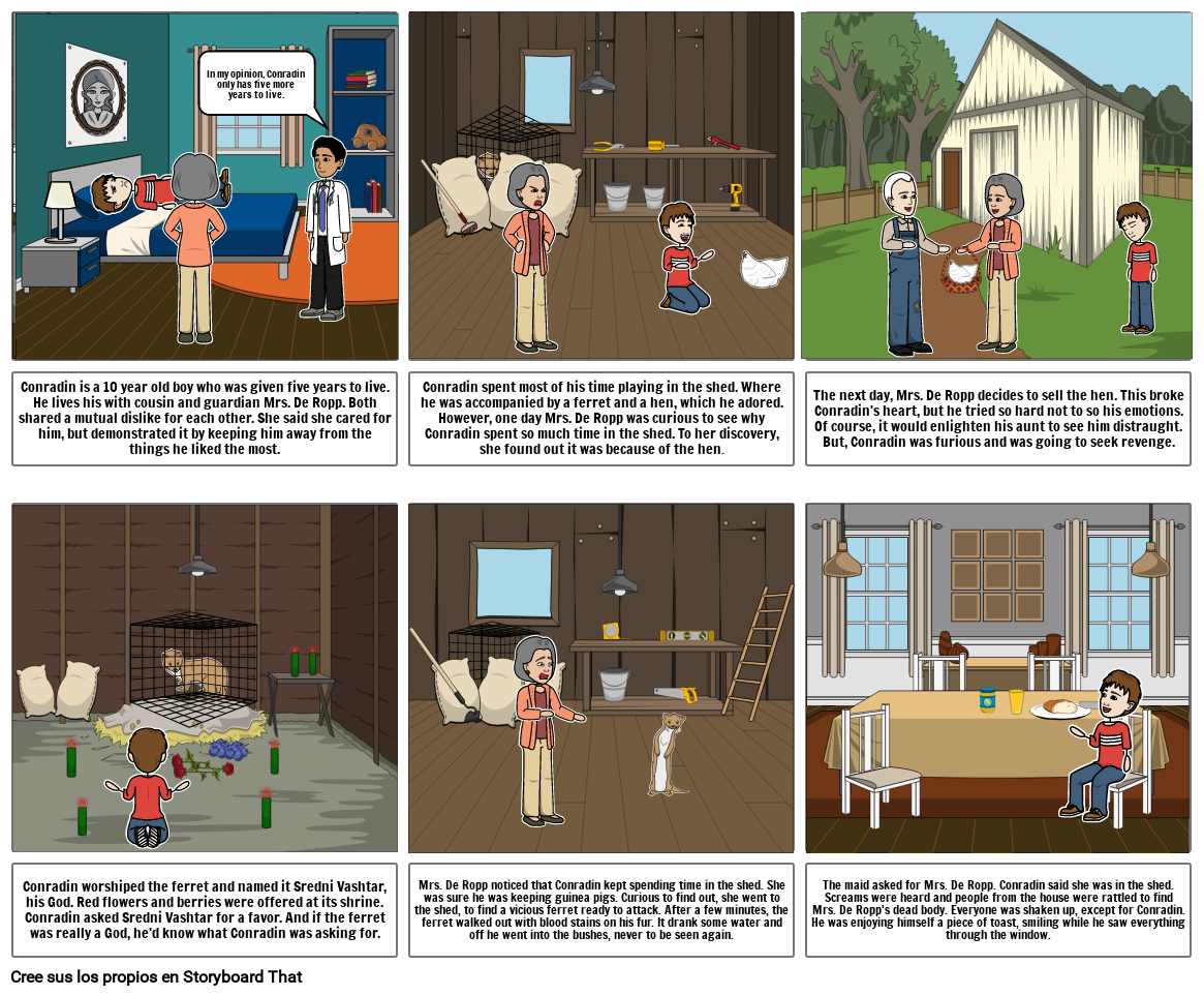 Sredni Vashtar Storyboard por 0cae44e4