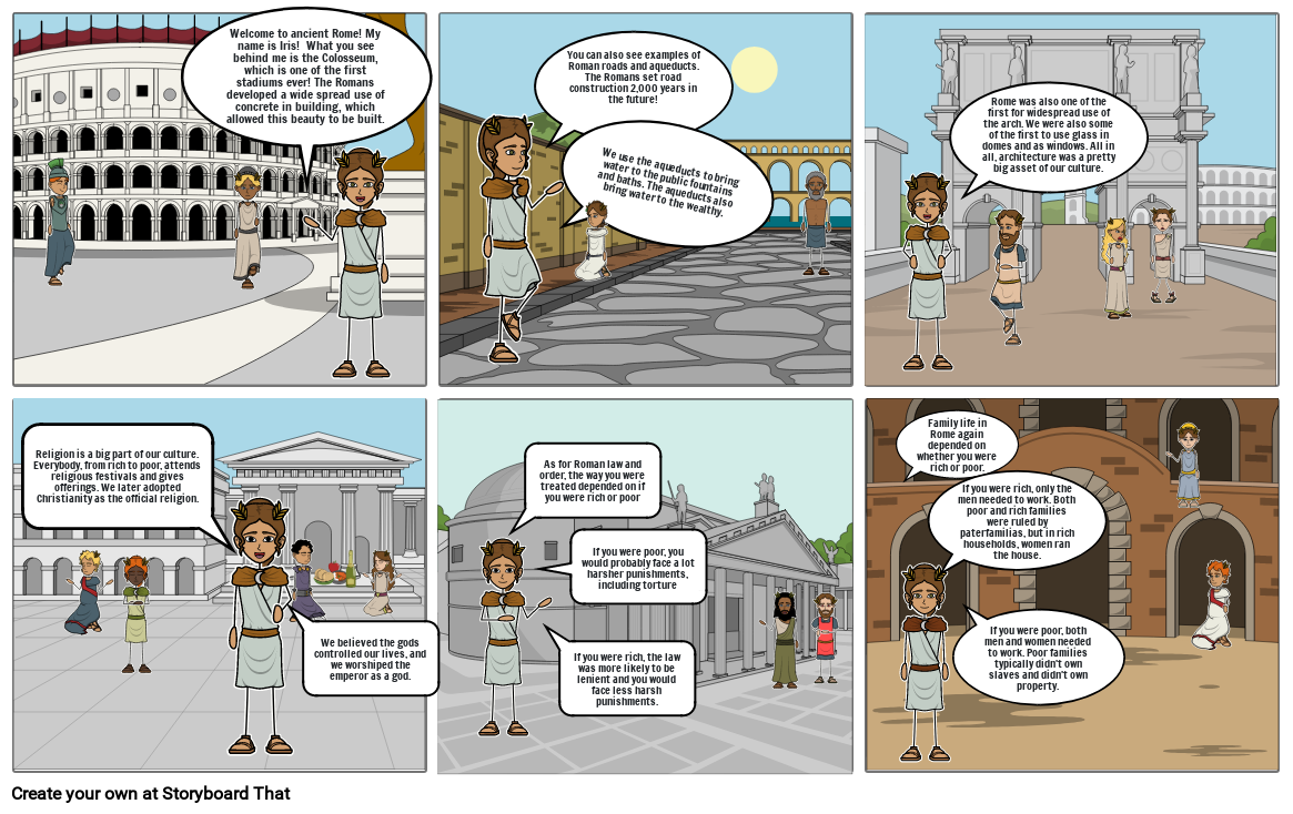 Rome project Storyboard por 0cf71f7a