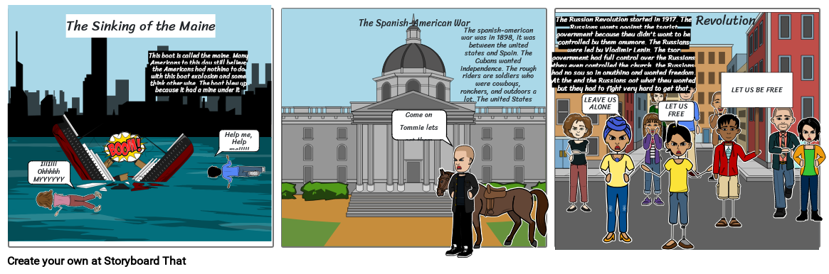 America becomes a world power Storyboard by 0d10cec3