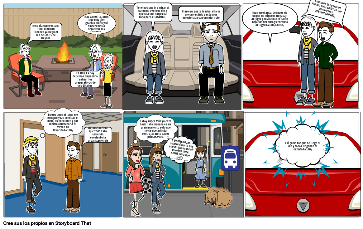 Evento 15 Años Storyboard by 0e7eaf84