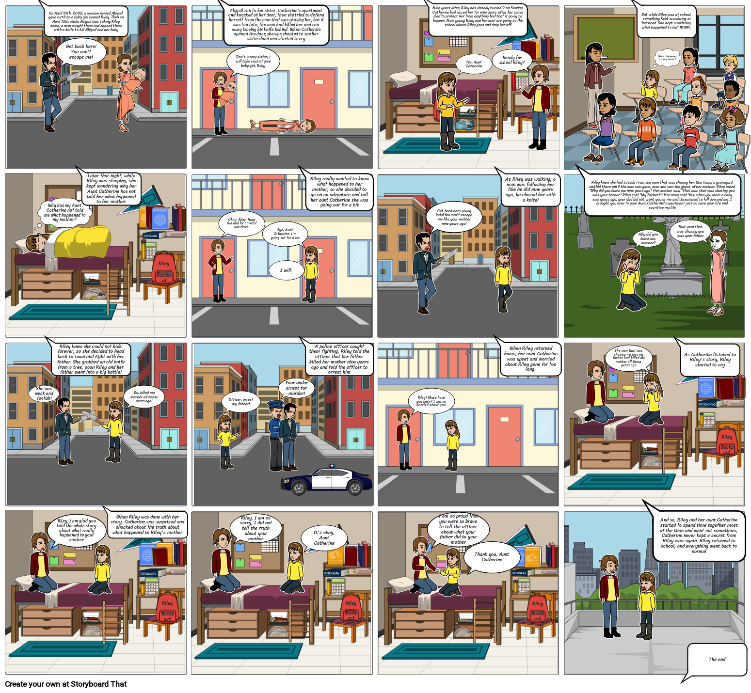 A young Girl's life Storyboard by 0eac983e