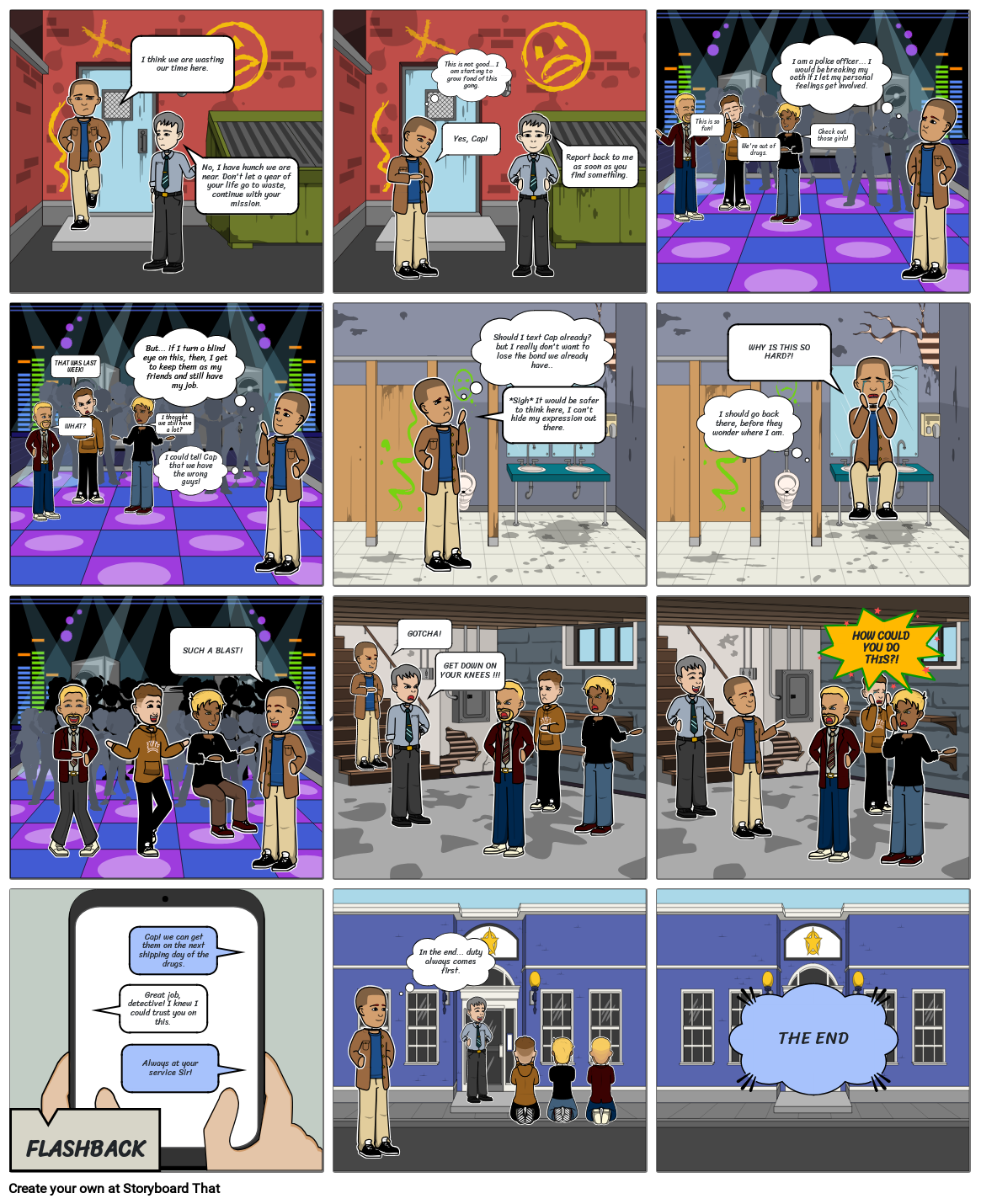 The Undercover Officer Storyboard por 0f14d613
