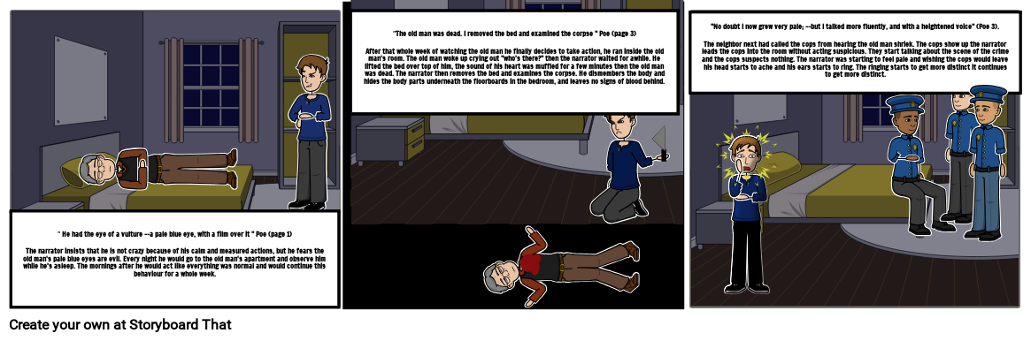 The Tell-Tale Heart Storyboard by 0f55be93