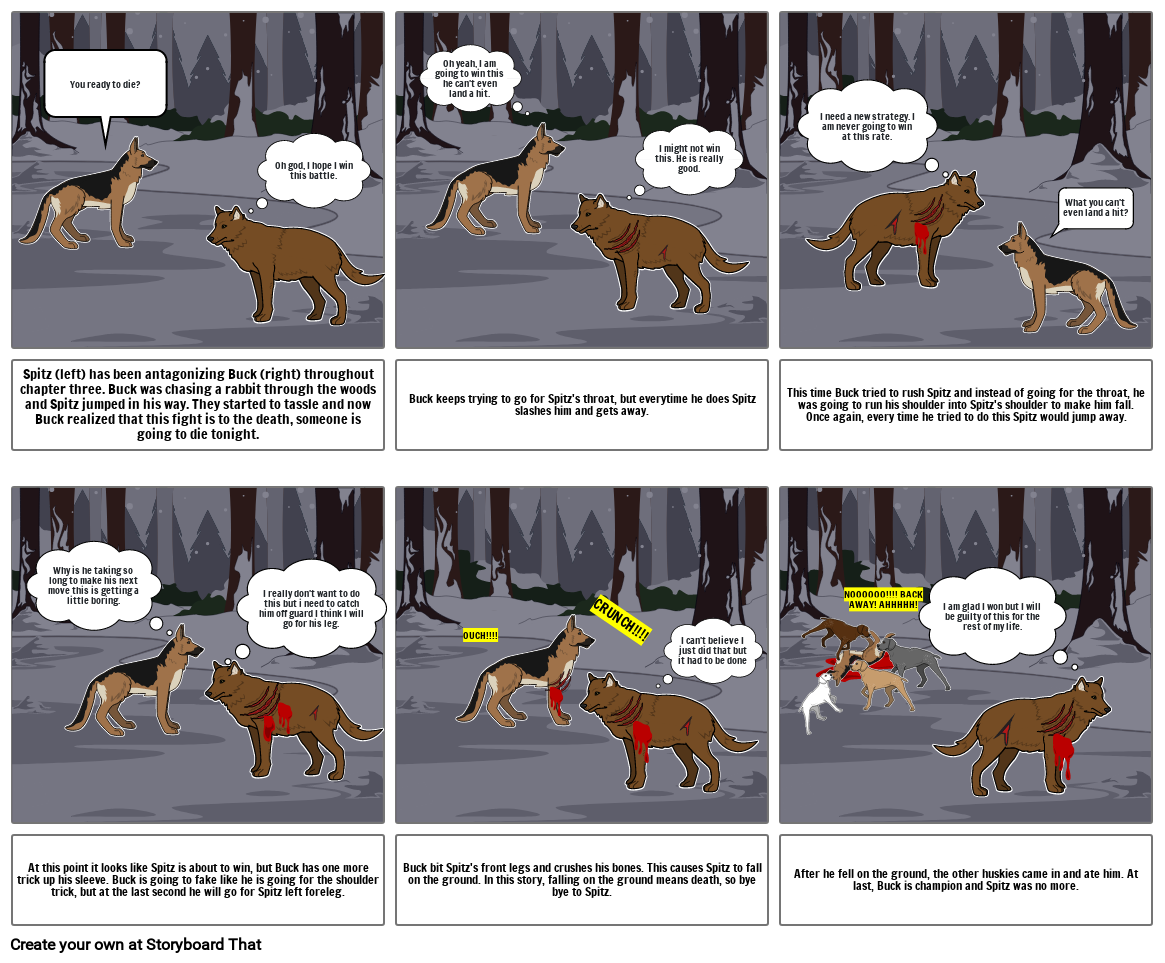 Buck vs. Spitz Storyboard by 0f636eda