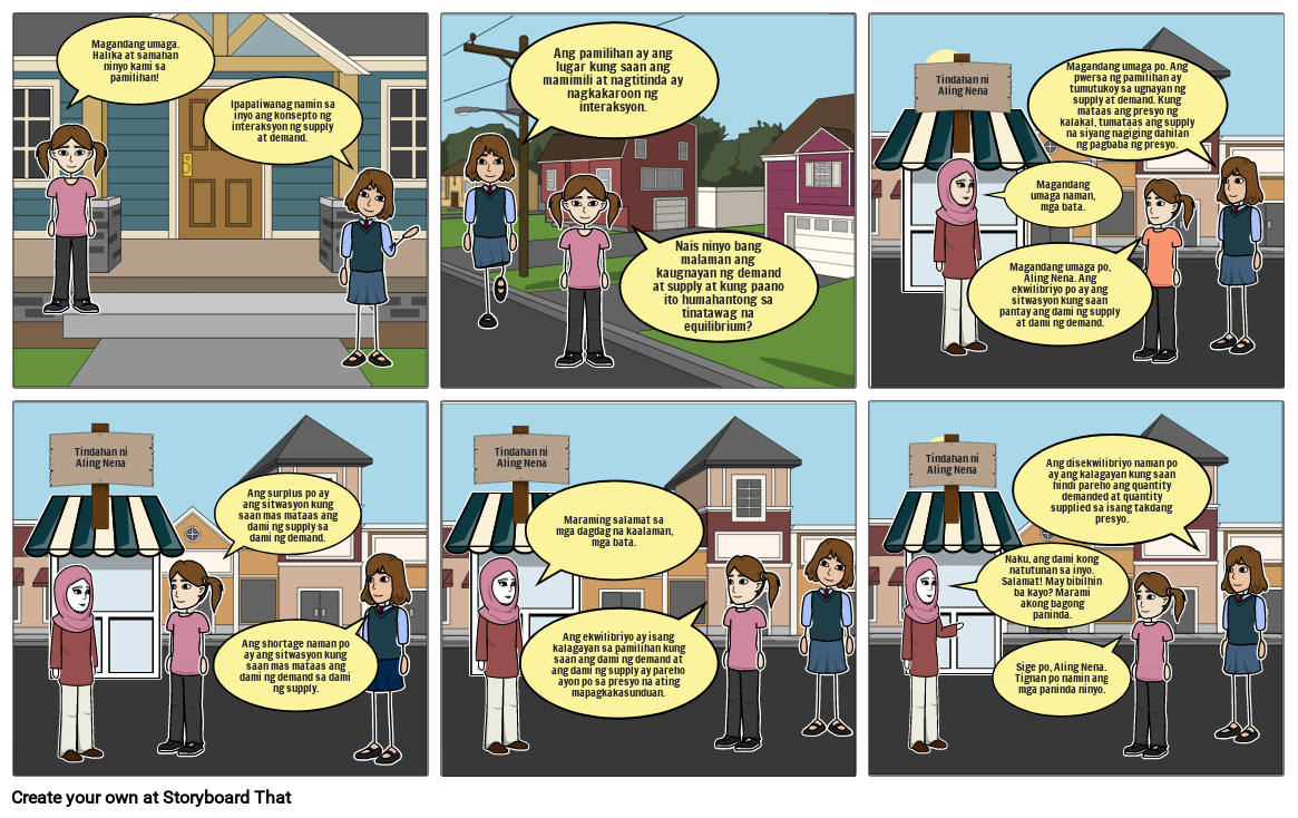 Cartoon Strip ng Demand at Supply Storyboard par 0f9363e6