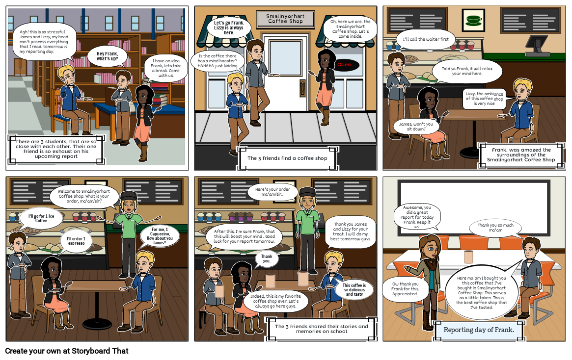 Smalinyorhart Coffee Shop Storyboard by 0ffc04f4
