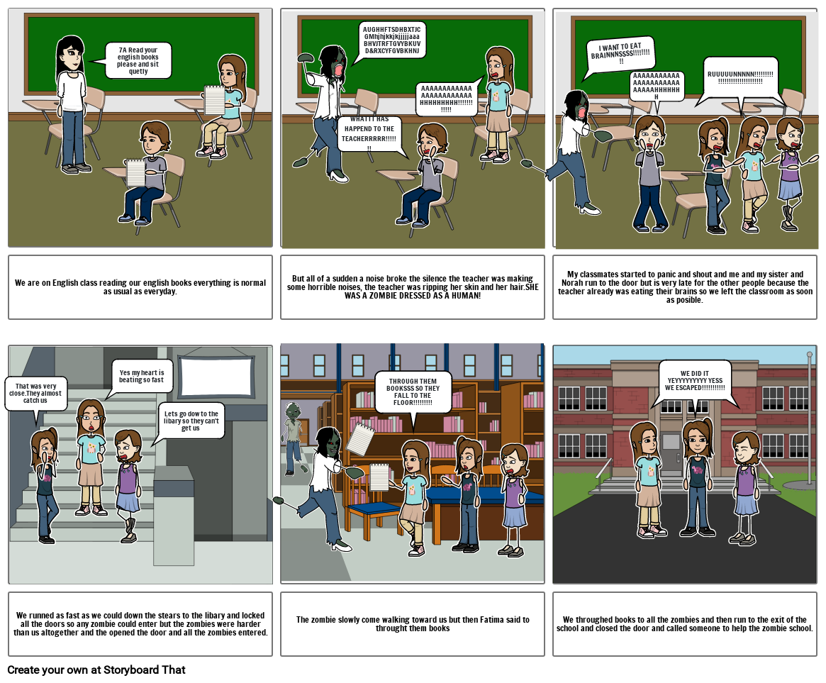 zombie Storyboard por 100614d9