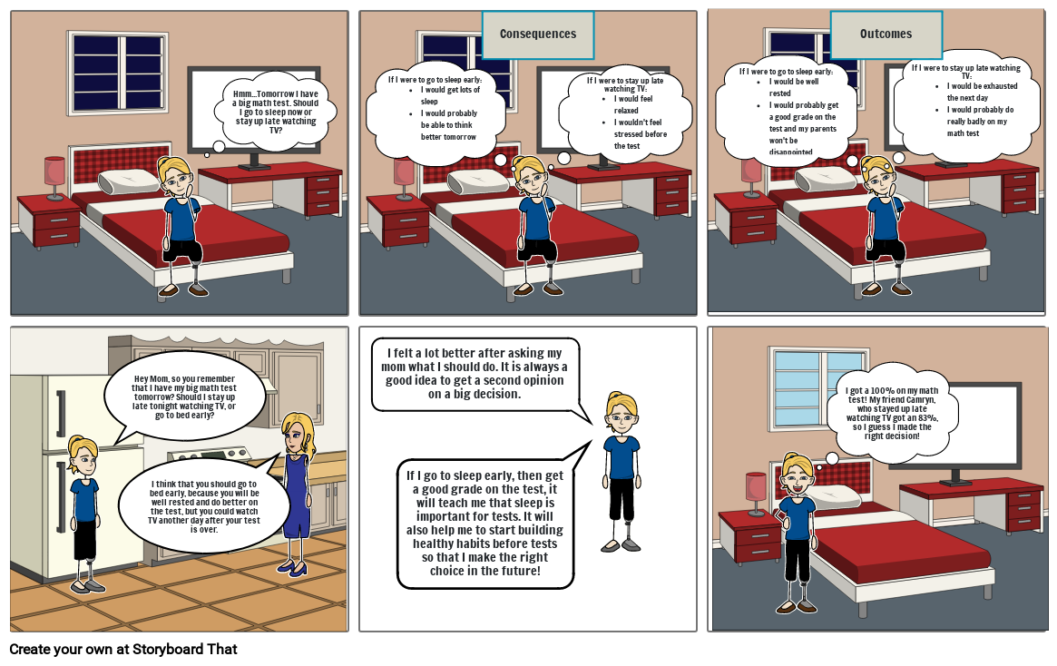 Decisions Comic Storyboard by 1021845