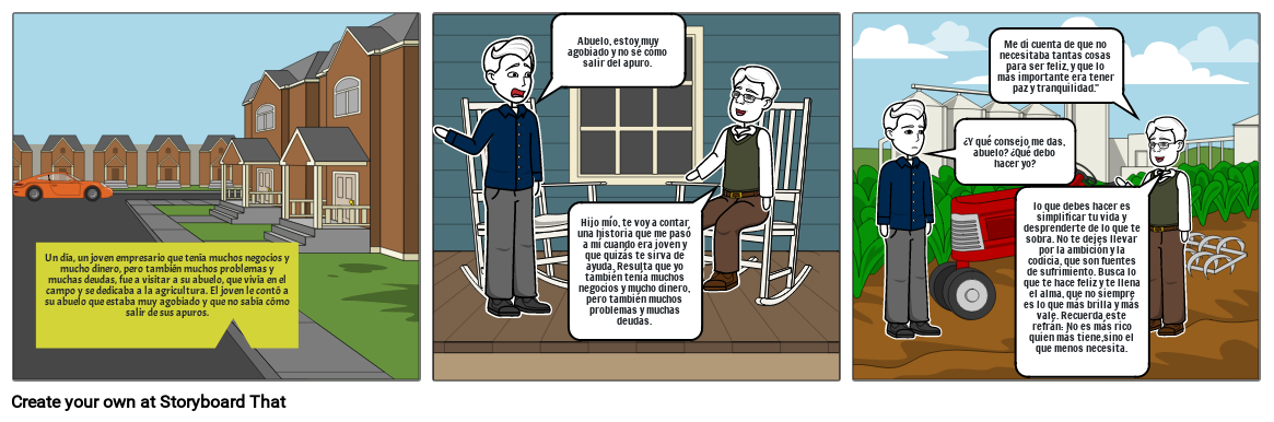 Compito spagnolo Storyboard by 10261120