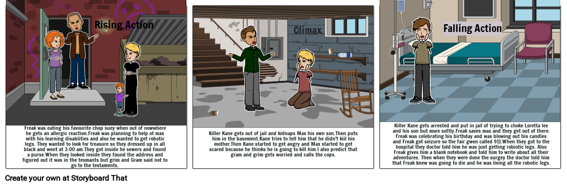 Freak the Mighty (Part 2) Storyboard by 104bfd36