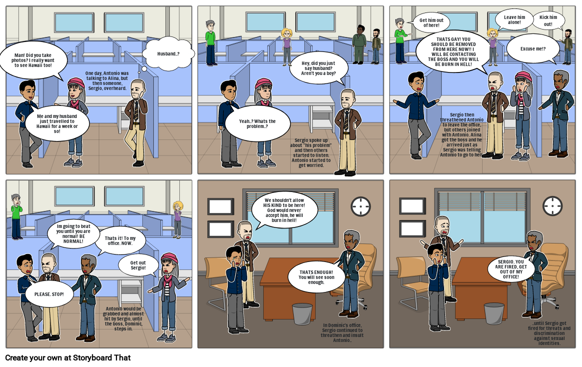 Discrimination Project Storyboard par 110a7e64
