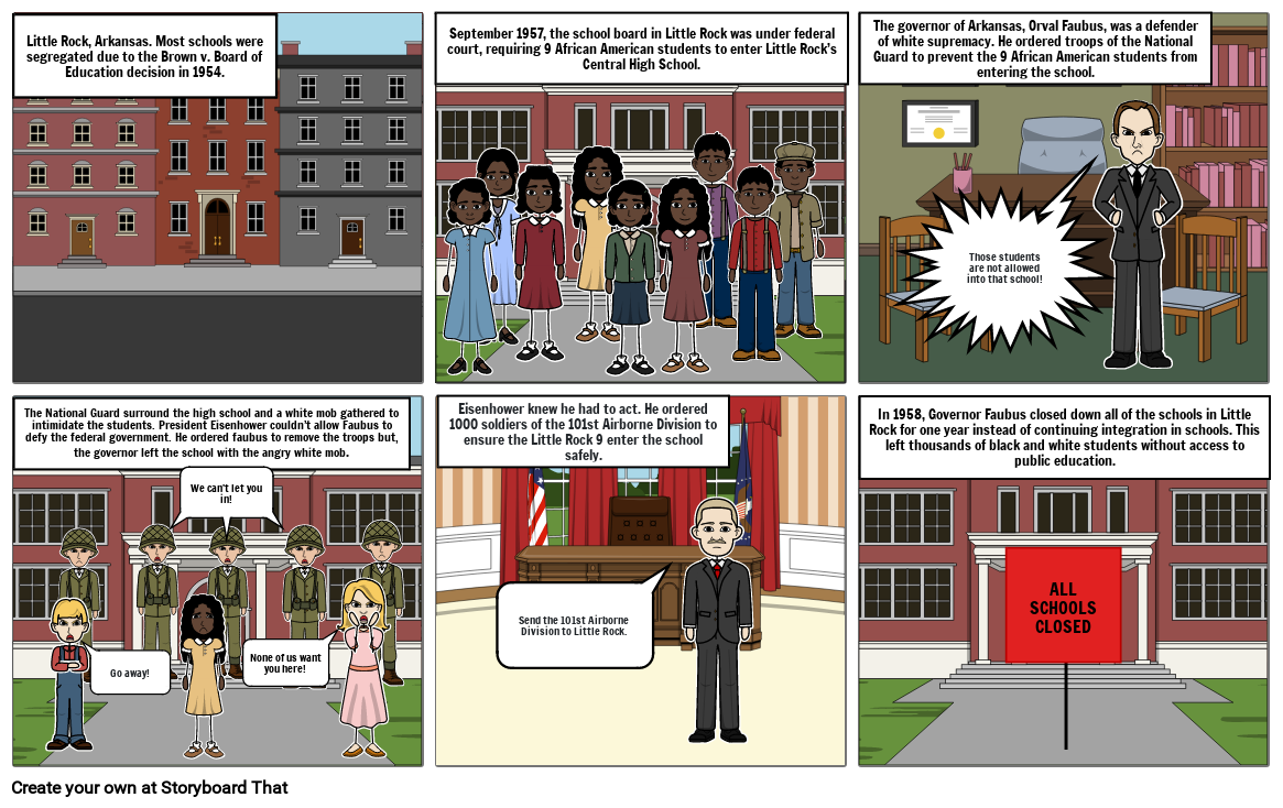 Little Rock Nine Storyboard por 1111c2f2