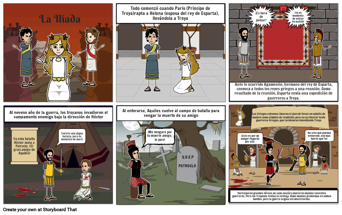 la iliada Storyboard por 116a13ab