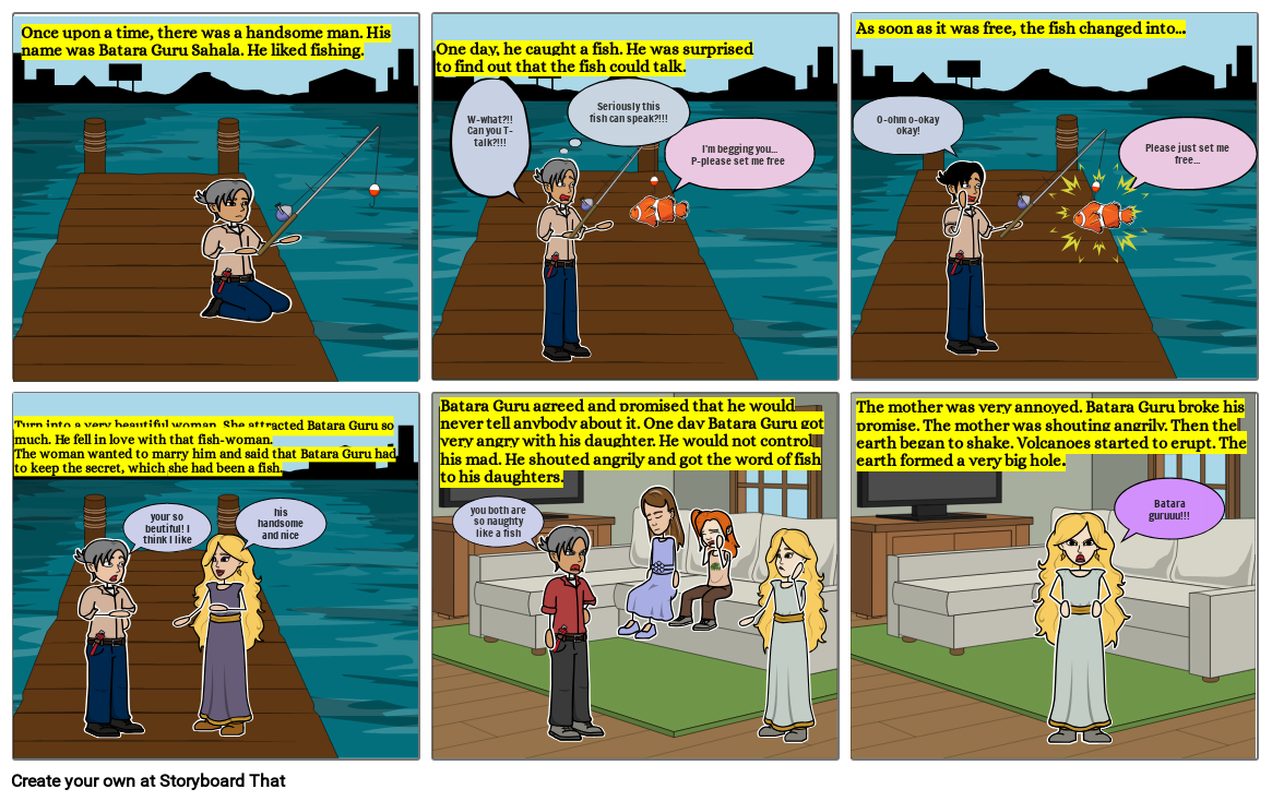 The Legend of Lake Toba Storyboard par 1182263e