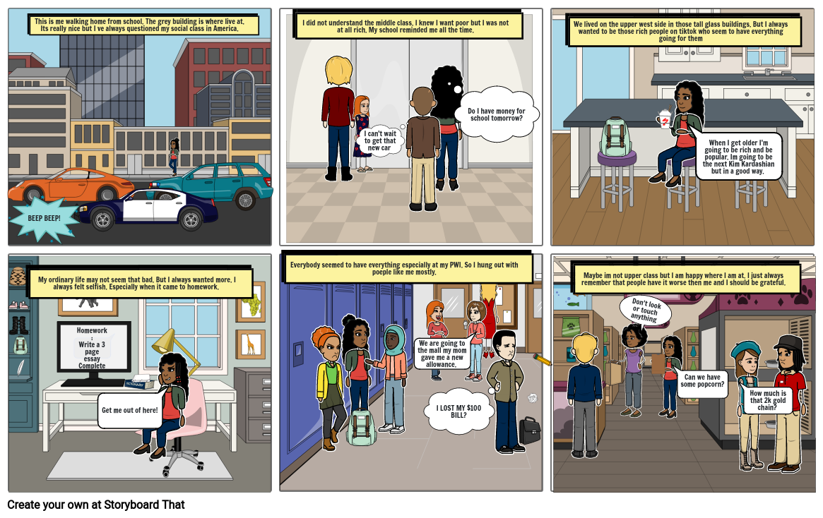 school class or social class? Storyboard por 1183dc90
