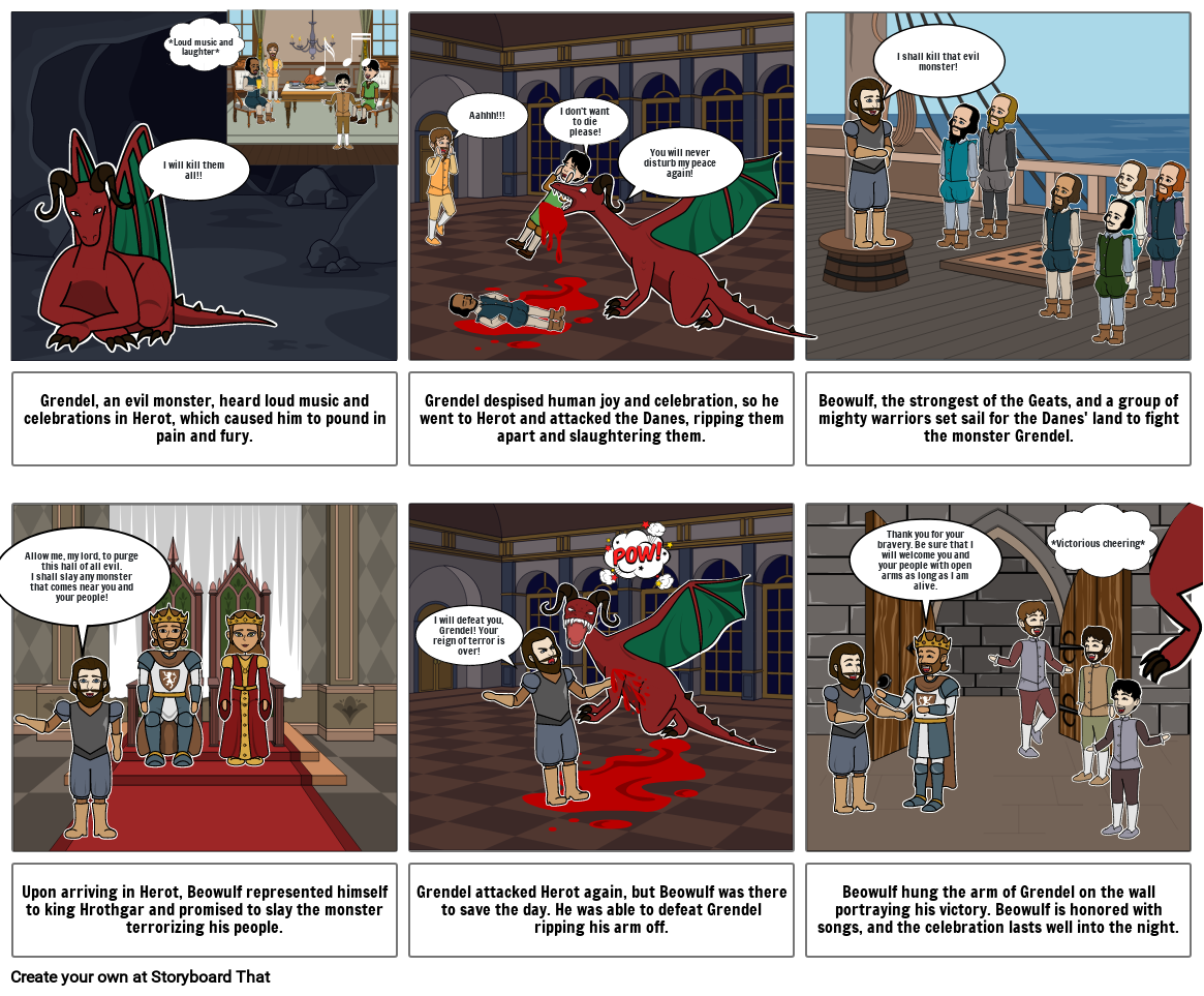 Grendel Storyboard par 11daab12