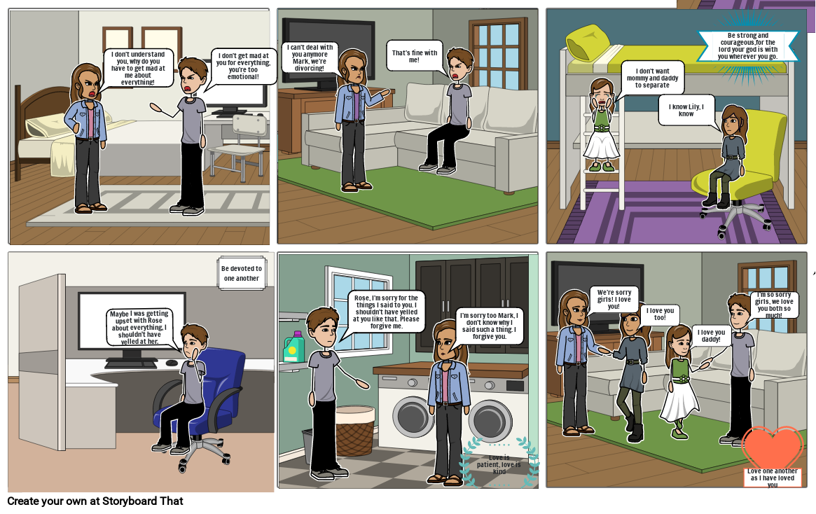 The story of forgiveness and honesty Storyboard