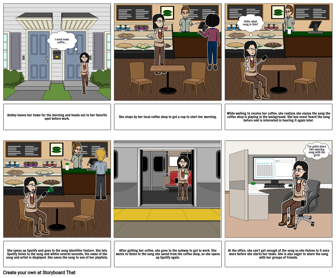 Ashley Chen Spotify 1 Storyboard por 121c81f6