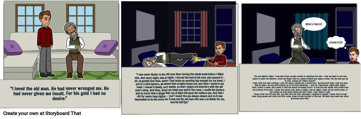 A Tell Tale Heart Storyboard por 12273303