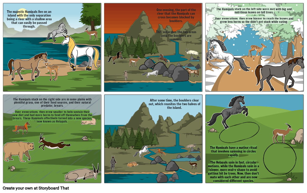 Reproductive Isolation Storyboard por 124c65dc