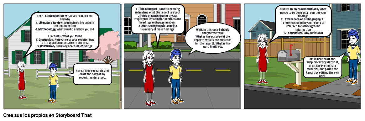 Writing a Research Report Storyboard by 126a1bc9