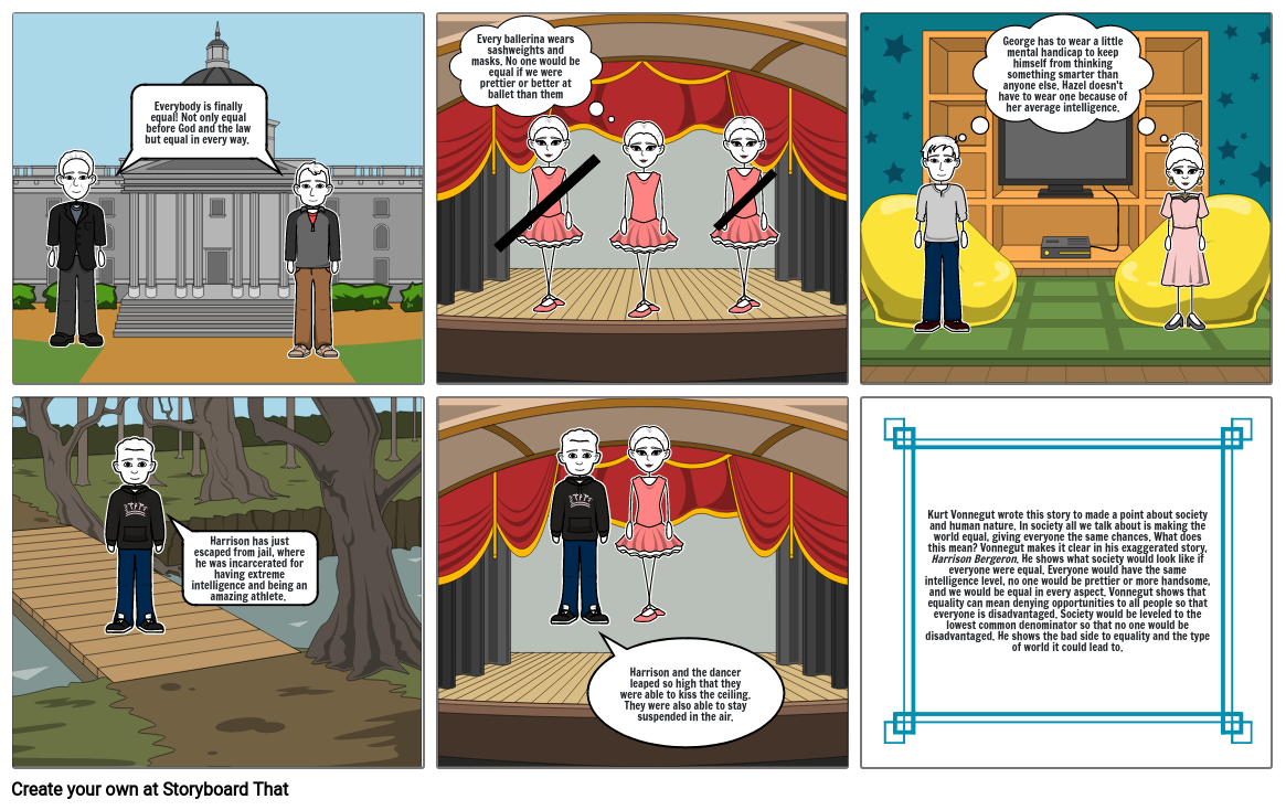 Harrison Bergeron Storyboard by 129f3d6b