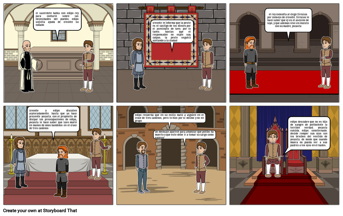 Historieta edipo rey Storyboard by 12bea4bf