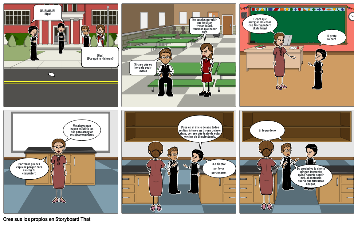 Manera De Resolver Conflictos Storyboard By 12d05a04
