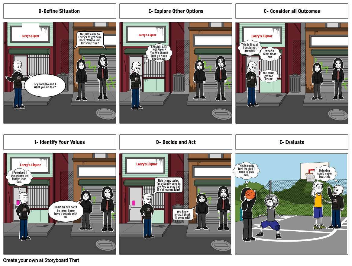 Decision making Comic Strip Storyboard by 1317013364 Decision making Comic Strip Storyboard by 1317013364