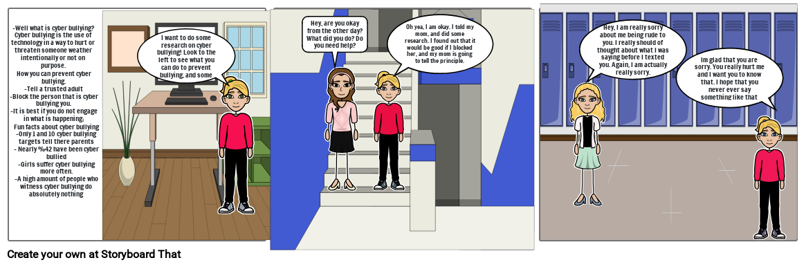 Cyberbullying PSA 2 Storyboard par 1351d1a6