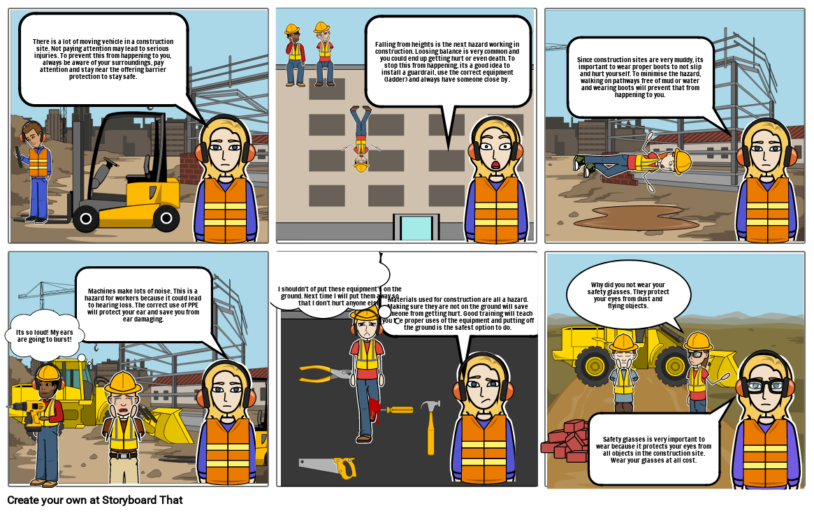 construction site Storyboard by 136859110282