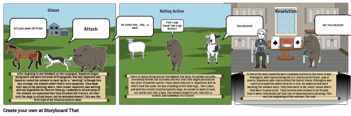 Animal farm 4-6 Storyboard por 139f891e