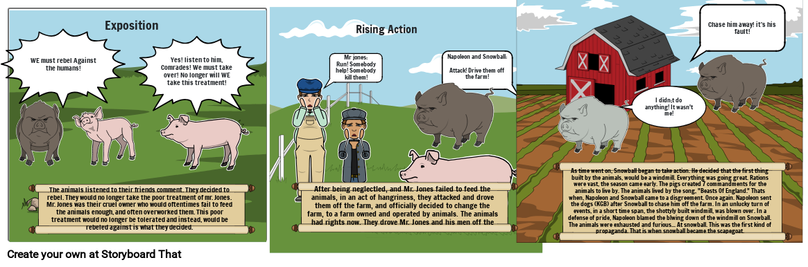 Animal Farm Storyboard Storyboard por 139f891e