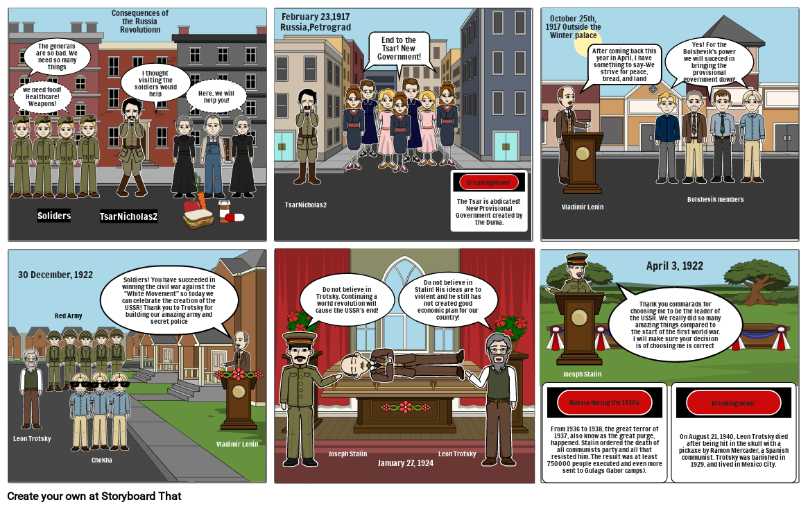 Russian Revolution Storyboard by 13ccavalcanti