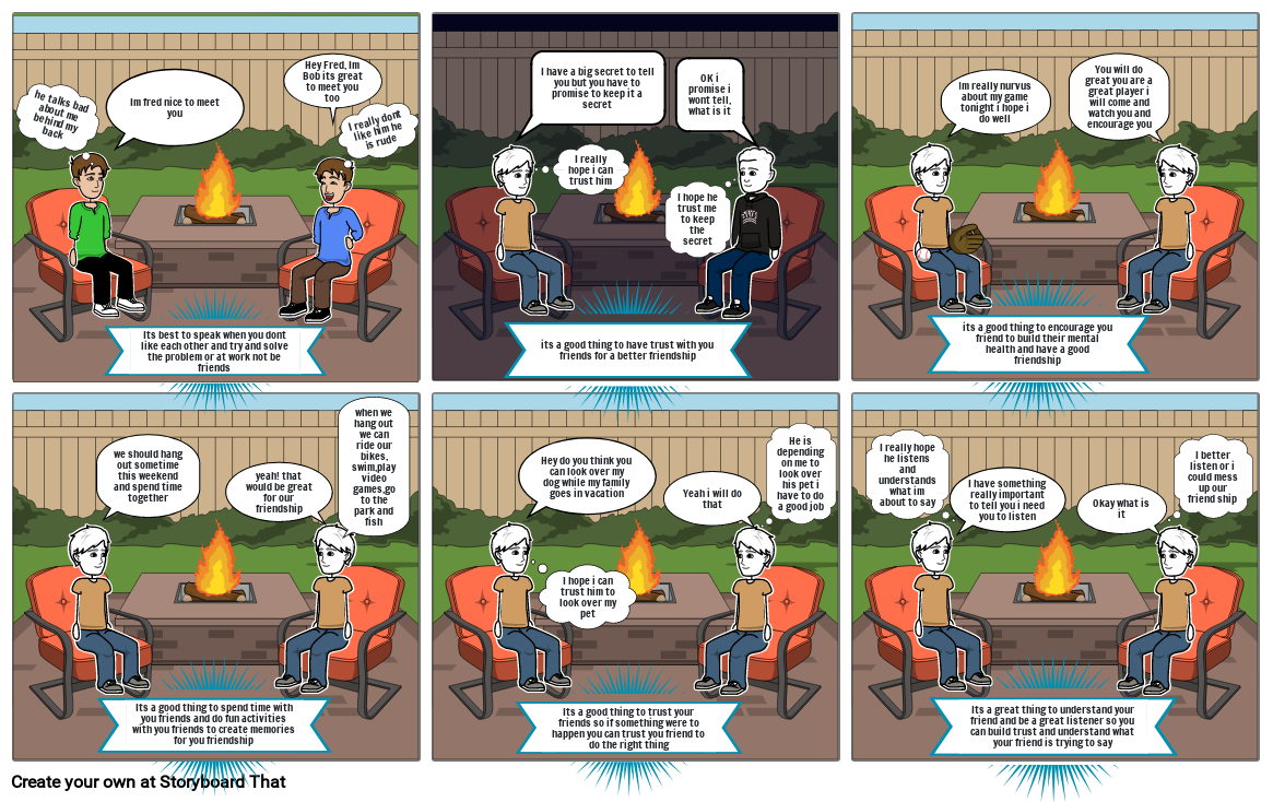 Friendship Storyboard by 13e3d4f0
