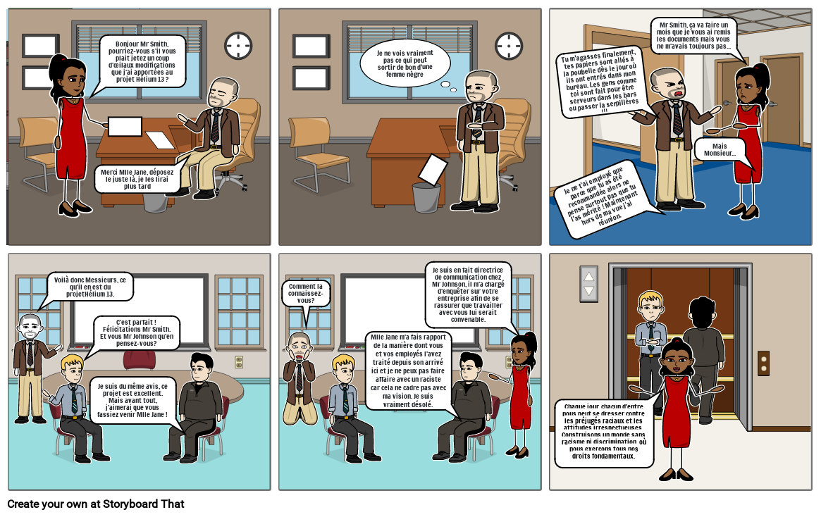 Unied union stop racism Storyboard por 1443931d