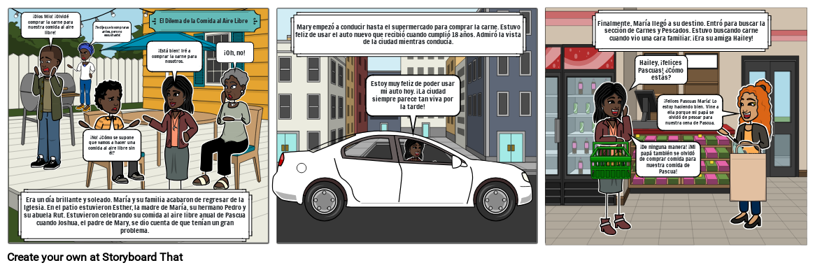 Ida Mossi - Honors Spanish 3 Comic Project Part 1