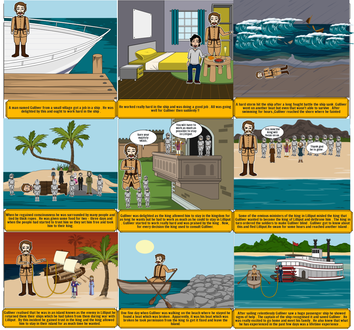 GULLIVER'S TRAVEL Storyboard por 1560ecc6