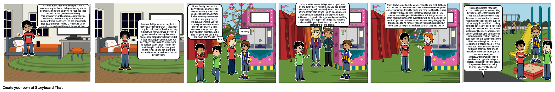 MY Birthday Party Storyboard par 15acd96d