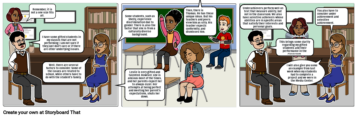 Gifted Underachievement Storyboard por 1660b069