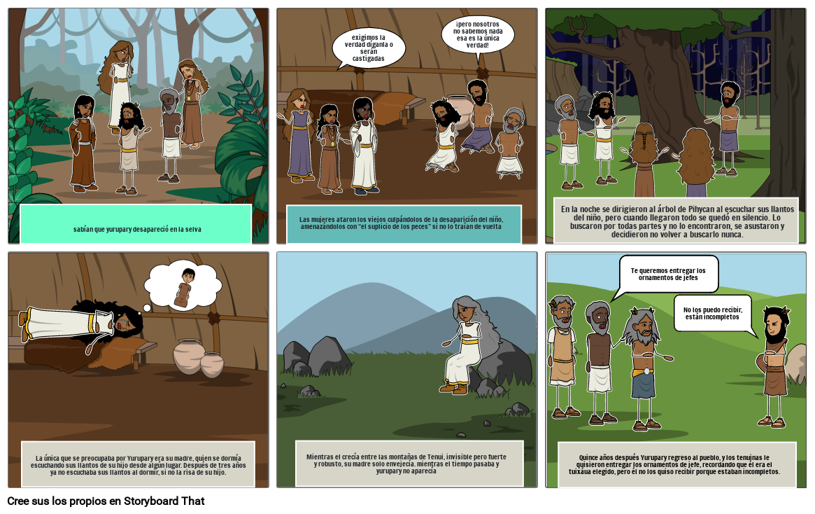 leyenda yurupary Storyboard by 16d18b93