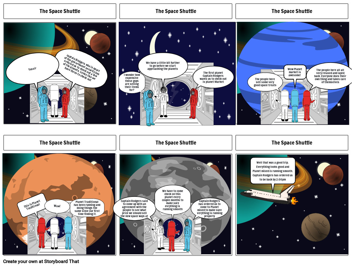 The Space Shuttle by Riley Tallis Storyboard by 1701b4e1