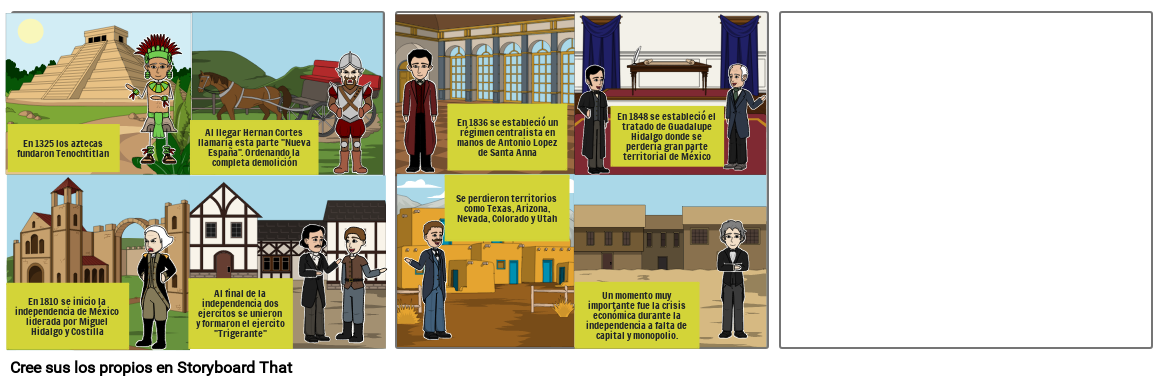 Comic De La Historia De Mexico Storyboard By 17726038