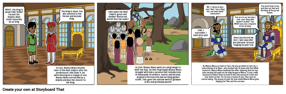Mansa Musa Storyboard por 185e972b