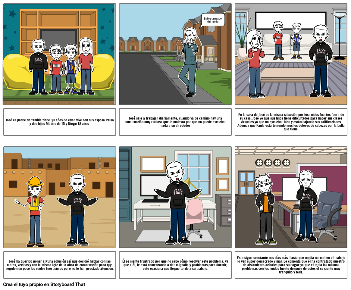 RUIDOS FUERTES Storyboard by 18c11e8a